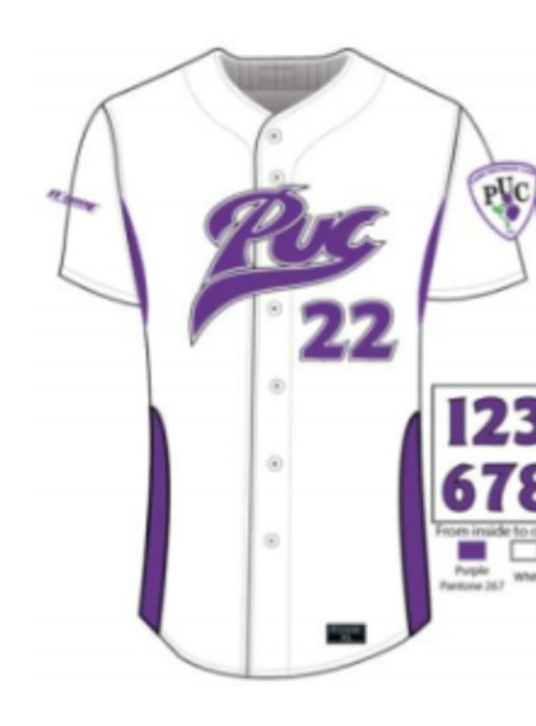 PUC Baseball 2024 Jerseys