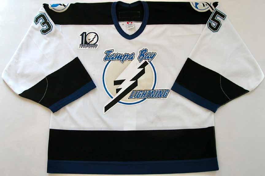 Tampa Bay Lightning 2001-02 Jerseys