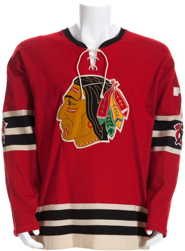 Chicago Black Hawks 1957-58 Jerseys