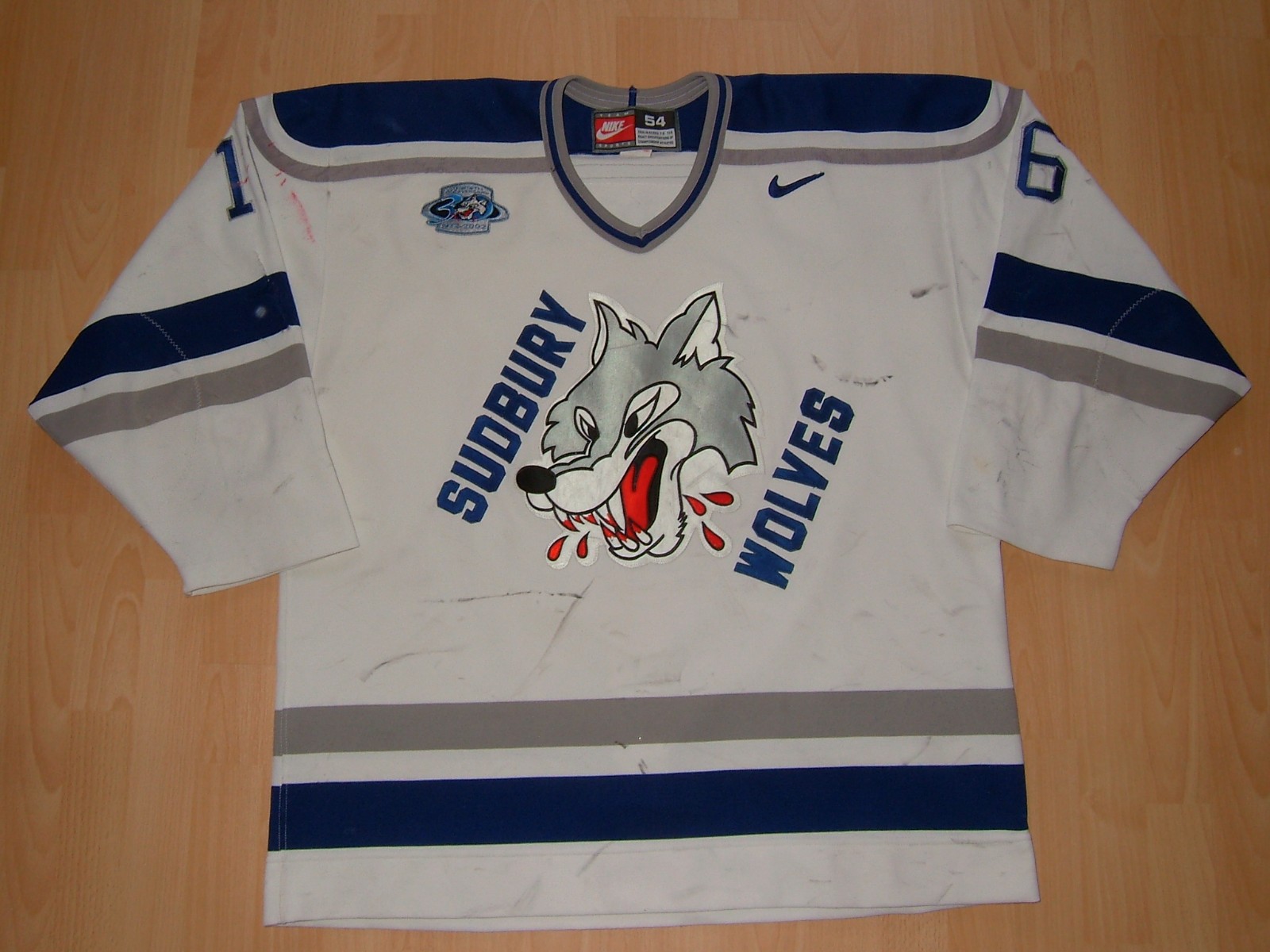 Sudbury Wolves 2001-02 Jerseys